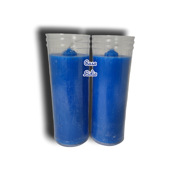 Velón Azul 2x1 :: Tienda Esotérica La casa de lidia